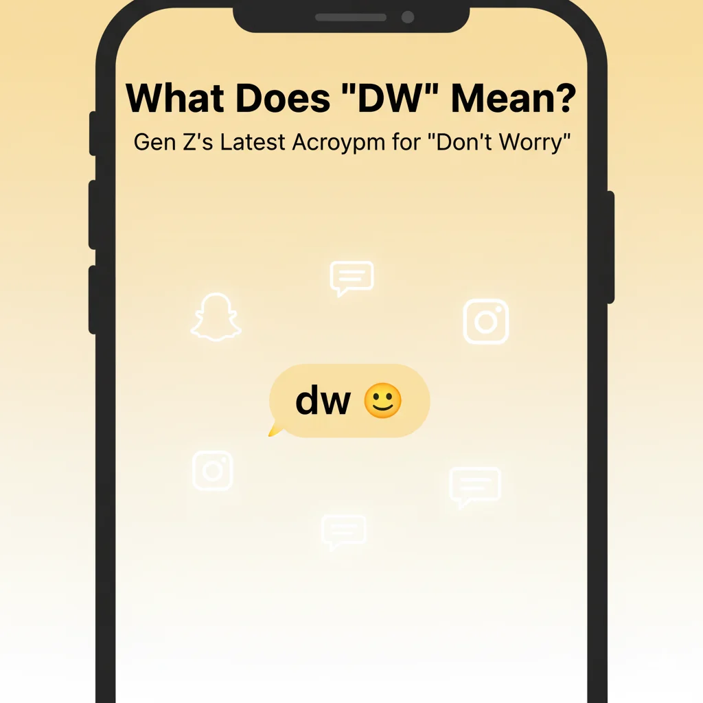 What Does DW Mean on Snapchat and in Text? Full Guide